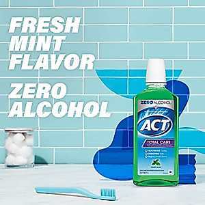 ACT Total Care Zero Alcohol Anticavity Fluoride Mouthwash 33.8 fl. oz. Fresh Mint