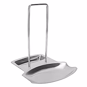 Stainless Steel Pan Pot Cover Lid Rack Shelf Stand Holder,Lid And Spoon Rest Organizer, 304 Stainless Steel Pot Lid Kitchenware Rack Organizer Shelf for Home Kitchen