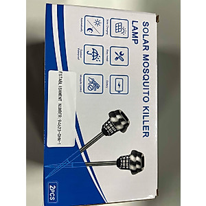 4 Pcs Solar Bug Zapper Outdoor 2024 Gnat Zapper Mosquito Killer for Bug Gnat Fly Small Flying Insect, Professional Bug Lights for Outside, Waterproof Mosquito Repellent for Patio Yard Farm Garden