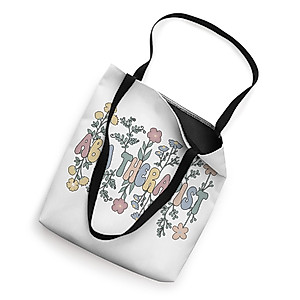 Groovy Applied Behavior Analysis Therapy Flowers Tote Bag