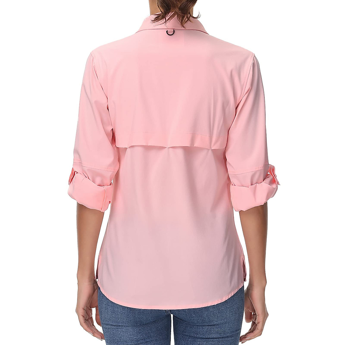 BASSDASH Women's UPF 50 Long Sleeve Fishing Hiking Button Down Shirt Performance Quick Dry FS21W