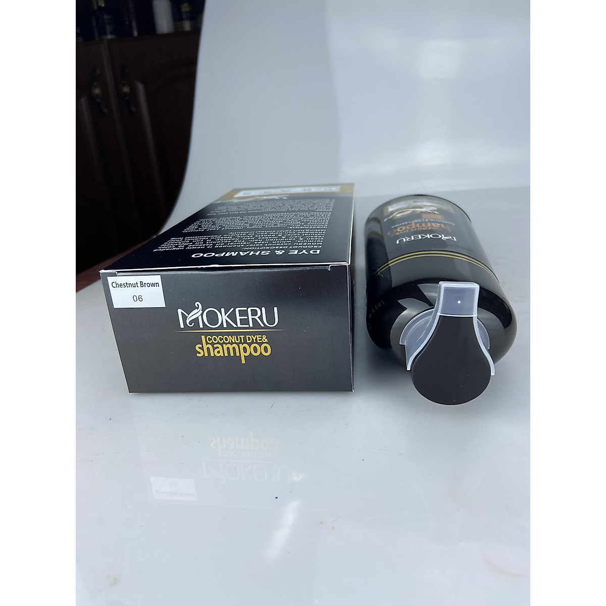 Natural Hair Color Shampoo with 100% Gray Coverage - Hair Dye for Women (Grape Red Shade)