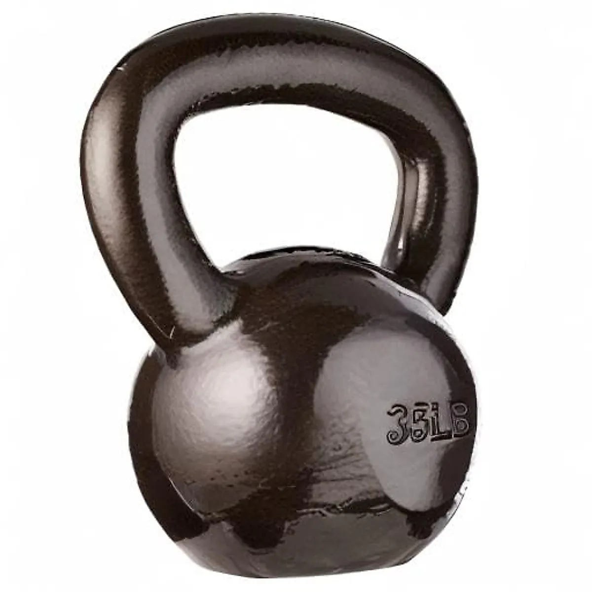 Amazon Basics Cast Iron Kettlebell, 35 pound, Black
