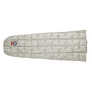 Big Agnes Fussell UL (850 DownTek) Ultralight Camping Quilt, Gray/Pumpkin