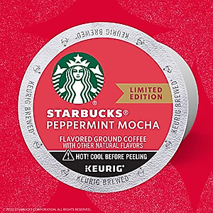 Starbucks Flavored K-Cup Coffee Pods (Peppermint Mocha, 10 Count (Pack of 2))