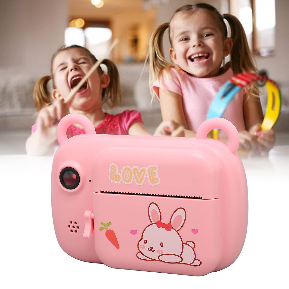 A7B Children's Digital Print Camera - Selfie Camera Toy for 3-10 Year Old Kids