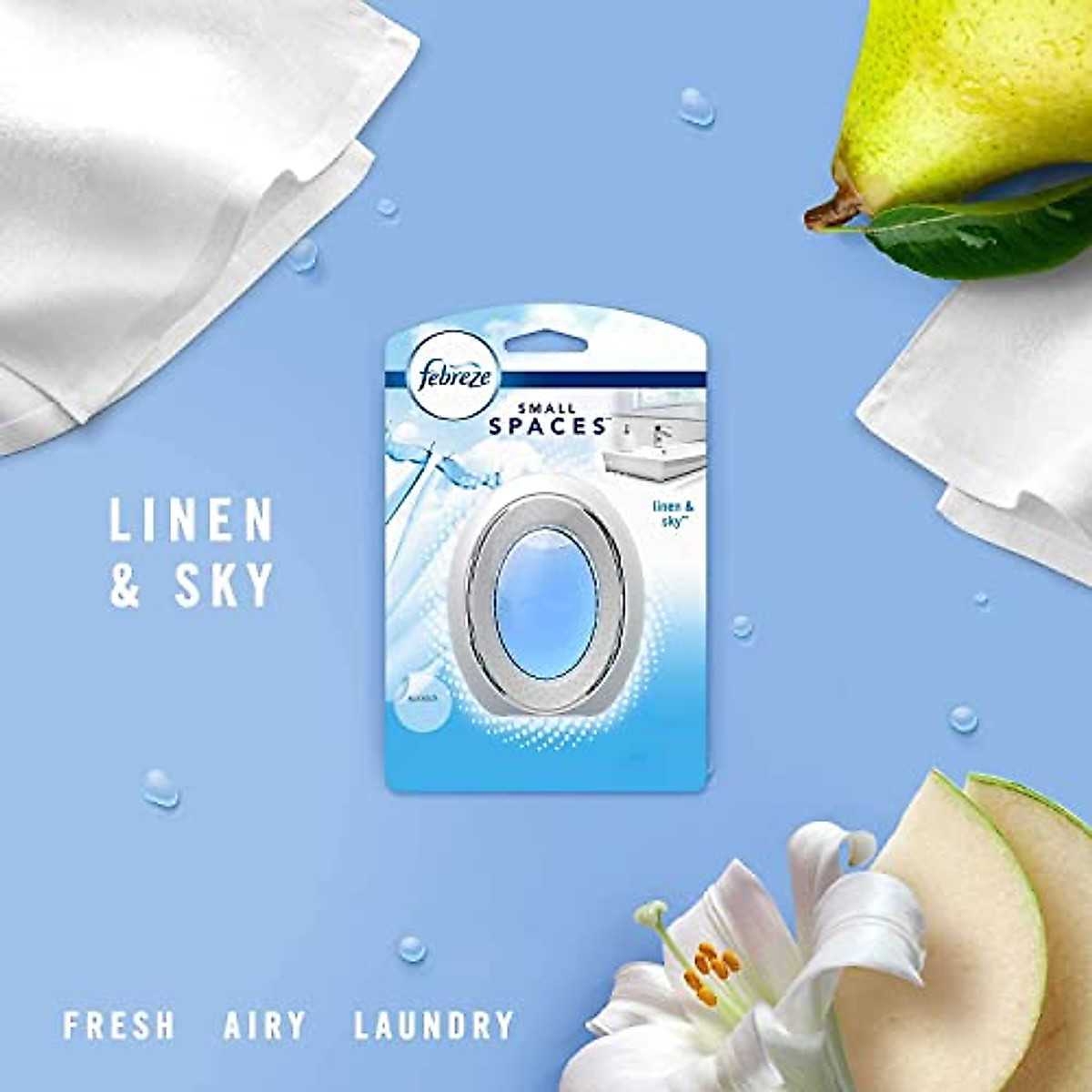 Febreze Small Spaces Air Freshener - Linen & Sky (Pack of 4)