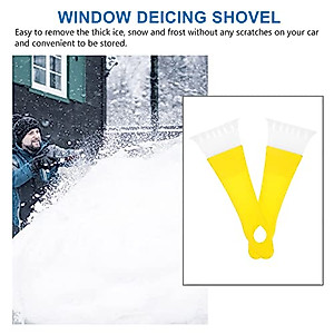 DECHOUS 2pcs Plastic Snow Shovel Deicing Shovels Car Window Shovels Car Snow Shovel Camping Shovel Garden Shovel for Winter