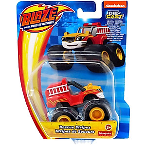 Fisher Price Nickelodeon Blaze & The Monster Machines, Rescue Stripes Diecast Car, Ages 3 and up, 2.36 Inches