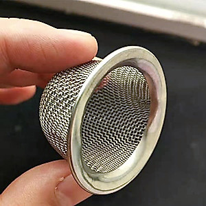 5 PCS Premium Double Screen Filter for Cocktail Smoker, 1.3" Diameter Washable Stainless Steel Mesh Screen Filter Bowl for Bourbon Whiskey Smoker