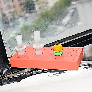 Multi-Function Silicone Storage Box, Silicone Multi-Grid Storage Display Rack, Metal Tool Glass Accessories Storage Box (M)