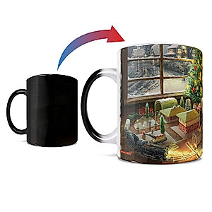 Morphing Mugs Thomas Kinkade Studios – Lionel – Santa’s Special Delivery – Trainset – Toys – One 11 oz Color Changing Ceramic Mug – Image Revealed When HOT Liquid Is Added!