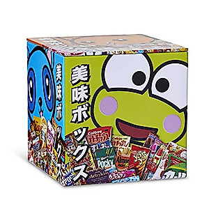Dagashi Japanese Anime Otaku Snacks Tin Storage Box - 4x4-Inch Metal Novelty Stash Container With Pop Top Lid - Decorative Organizer Holder Cube Canister