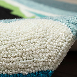 Liora Manne Frontporch Indoor Outdoor Rug - Novelty Design, Hand Hooked, Weather Resistant, UV Stabilized, Foyers, Porches, Patios & Decks, Surfing Dogs, 2' x 3'