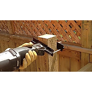 ReciProMate- Reciprocating Saw Guide Attachment For Cutting 4x4 Fence and Deck Posts