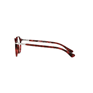 Persol PO3253V Square Prescription Eyewear Frames, Red/Demo Lens, 49 mm
