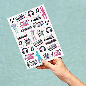 xo, Fetti Dance Star Temporary Tattoos - 58 styles | Influencer Birthday Party Supplies, Viral Music Trending Favors, Internet Famous Arts and Crafts