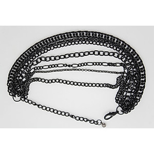 Trendy Fashion Jewelry TFJ Women Western Boot Chains Black Metal Bling Bracelet Anklet Heel Shoe Wave Strands Charm