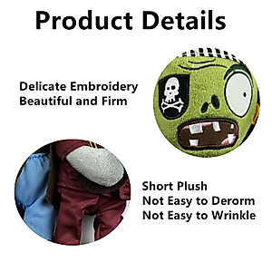 JHESAO 3 PCS Plants and Zombies Plush Toy Zombies Sets Football, Sport Plushies 1 2 Stuffed Soft Pirate Doll, Guitar PVZ Plushies Figure Doll New