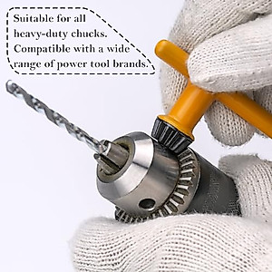 Famgee Replacement Drill Chuck Key Wrench Electric Drill Clamping Tool (Chuck Diameter: 3/4" / 5/8" / 1/2" / 3/8" / 1/4") - 5 Sizes