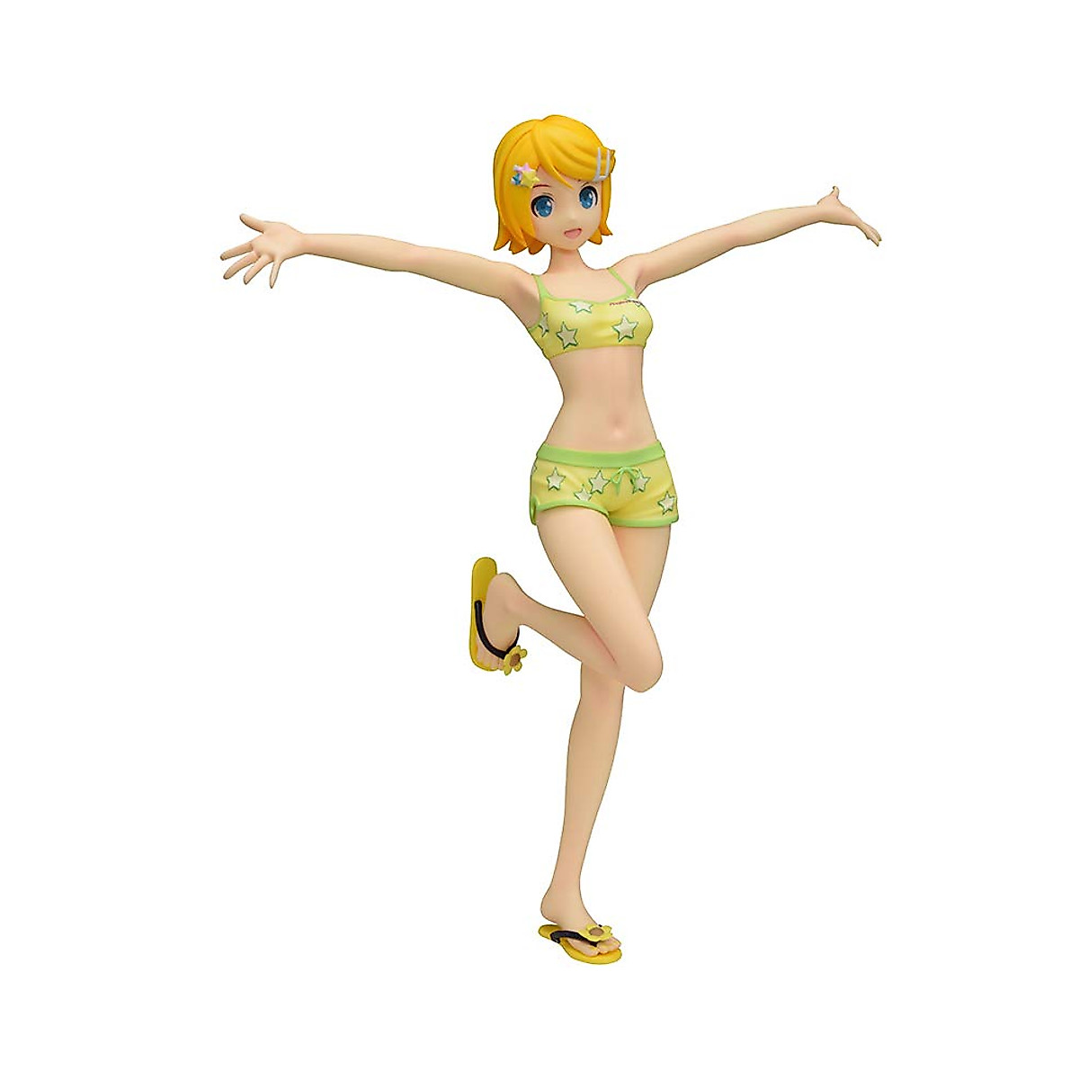 Sega Project Diva Arcade Future Tone Kagamine Rin Super Premium Action Figure Miracle Star Resort, 8.2