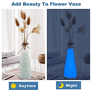 1000pc Glow in The Dark Rocks Outdoor Decorative Stones Glowing Pebbles for Aquarium Decoration, Driveway & Garden, White