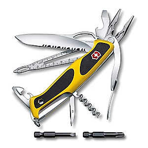 Victorinox Swiss Army RangerGrip Boatsman Multi-Tool Pocket Knife Black/Yellow ,130mm