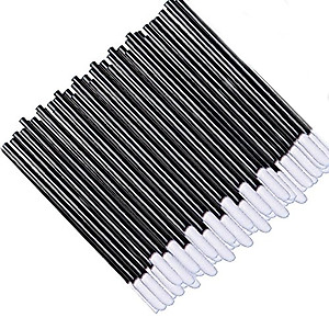 500Pcs/Set Disposable Lip Brushes Make Up Brush Lipstick Lip Gloss Wands Applicator Tool Makeup Beauty Tool Kits (Black)
