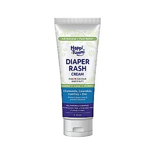 Natural Organic Diaper Rash Cream by Happi Tummi, Soothing Calendula, Chamomile, Comfrey + Zinc and Lavender essential Oil to Soothe and Protect Sensitive Skin – 2 Ounces