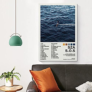 SZA SOS Canvas Poster Bedroom Decoration Landscape Office Valentine's Birthday Gift Unframe-style12x18inch(30x45cm)