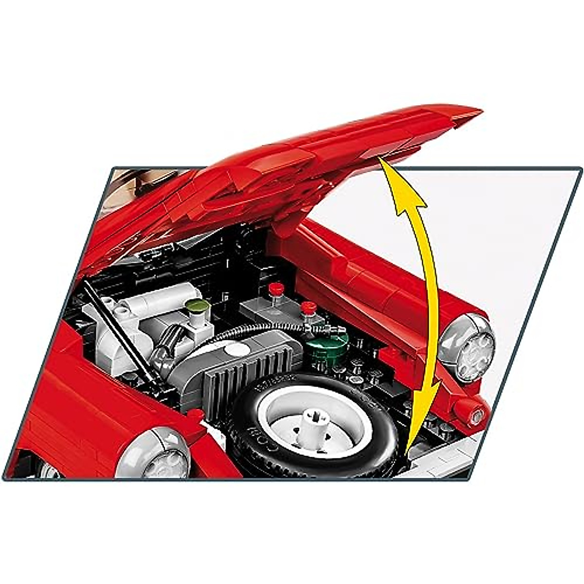 COBI Cars 1:12 Scale 1962 Citroën DS 19 Decapotable Executive Edition, Red