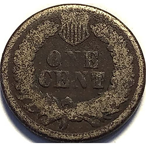 1863 P Indian Head Civil War Penny Cent Seller About Good