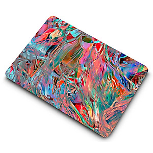 Hard Case Compatible with New MacBook Air 13 Inch Case 2020 2019 2018 Release Model A2337 M1 A2179 A1932 with Retina Display and Touch ID, Matt Plastic Hard Shell Case Cover - Colorful
