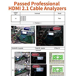 BIFALE 8K Fiber HDMI Cable 25ft, (in-Wall Rated) HDMI 2.1 Fiber Optic Cable Support 8K@60Hz, 4K@120Hz, 48Gbps, eARC Compatible with PS5/4, Xbox Series X, RTX 3080/3090, Denon AV Receiver and More