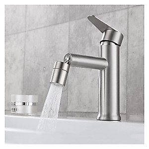 JEMITA 2 Modes Bathroom Basin Faucet 360° Rotation Cold and Hot Water Mixer Tap Children Kitchen Anti Splash Filter Saving Water Faucet