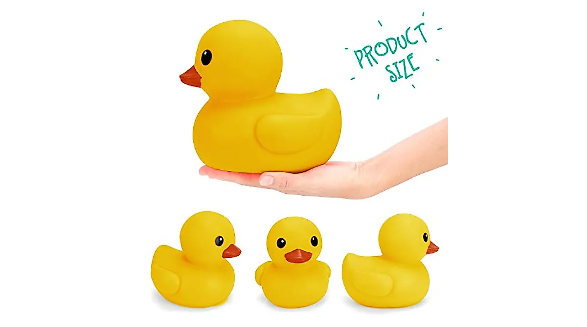 Jumbo Rubber Duck Bath Toy - Giant Ducks Big Duckie Baby Shower ...