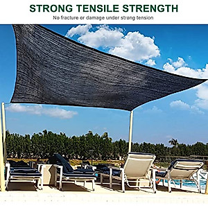 Kesfitt Garden 70% Shade Cloth, Resistant Sun Shade Net 12x12FT Mesh Tarp with HDPE Material and Reinforced Grommets Shade Trap for Greenhouse, Plant, Pergola, and Backyard Patio Sunshade