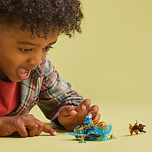 LEGO NINJAGO Nya’s Dragon Power Spinjitzu Drift 71778 Creative Blue Ninja Toy, Gift Idea for 6 Year Old Boys and Girls, Interactive Spinning Toys, includes Nya Minifigure