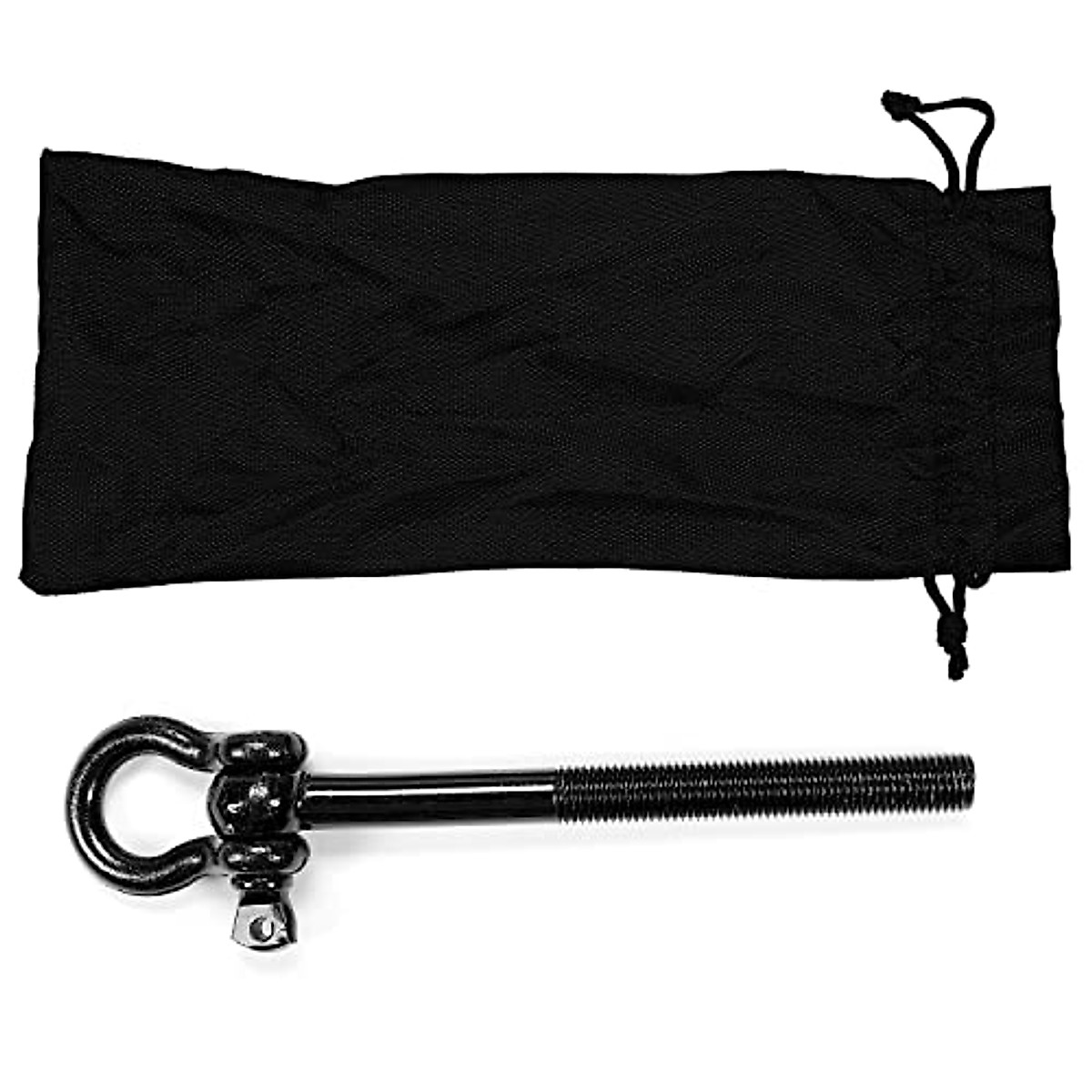 Kojem Steel Tow Hook Compatible with 2014-2023 Corvette C7 C8 Mid Engine Front/Rear Tow Hook Trailer Hitch Replacement for 15234068 Black