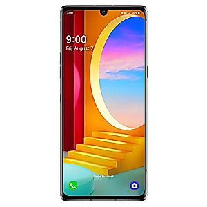 LG Velvet 5G (128GB, 6GB RAM) 6.8" OLED, Snapdragon 765, 48MP 4K Camera, US 5G/4G LTE AT&T Unlocked (Cricket, Latin/NOT for T-Mobile) LM-G900UM (64GB SD Bundle, Aurora Silver)