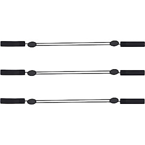 Adjustable Eyeglass Strap (3 Pack) - No Tail Sunglass Strap - Eyewear String Holder - With Bonus Glasses Cleaning Cloth - 3 Pack