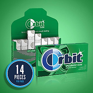 ORBIT Spearmint Sugarfree Gum, 15 Count Pack Of 3