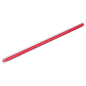Fielect Red Straight Line Acrylic Round Rod Standard Plexiglas Tolerance Lightweight for DIY 10mm Diameter 250mm Height 1Pcs