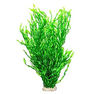 Awlstar Large Green Realistic Artificial Aquarium Plants Fish Tank Plastic Plants 22 Inch Tall (T0044)