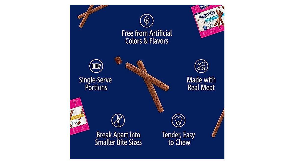 Vitakraft PurrSticks Meaty Cat Sticks - Chicken - Segmented and ...