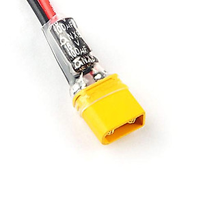 QWinOut XT30 Plug Pigtail Power Wire 100uF Capacitor for Mobula7 HD Sailfly-X TRASHCAN UR85 UR85HD Crazybee F3 / F4 PRO Parts (4 pcs)