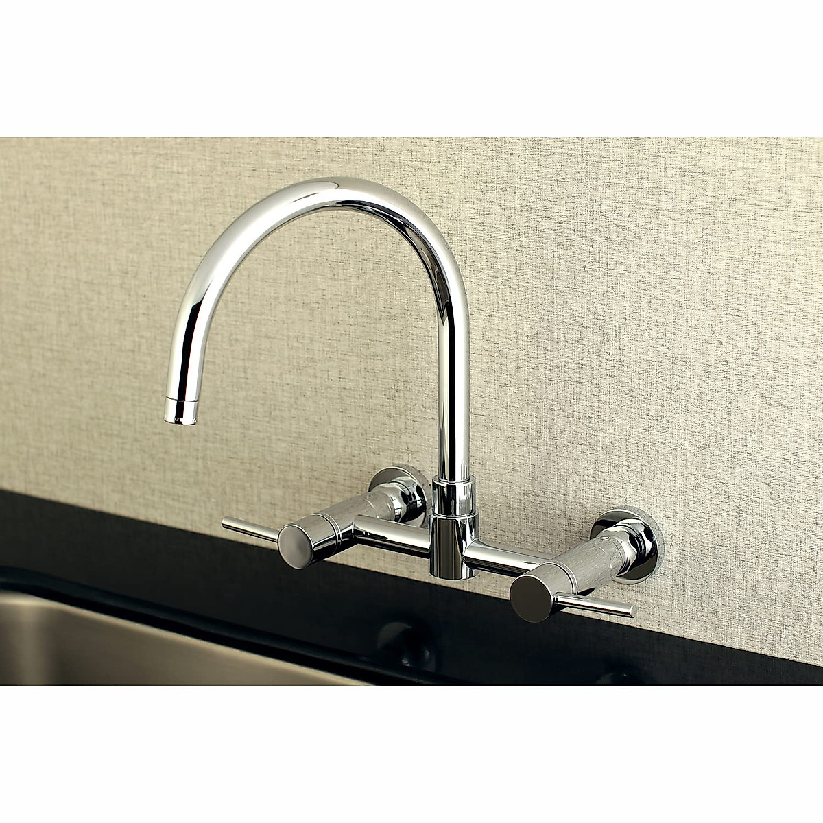 Kingston Brass KS8171DL Concord Kitchen Faucet, Polished Chrome