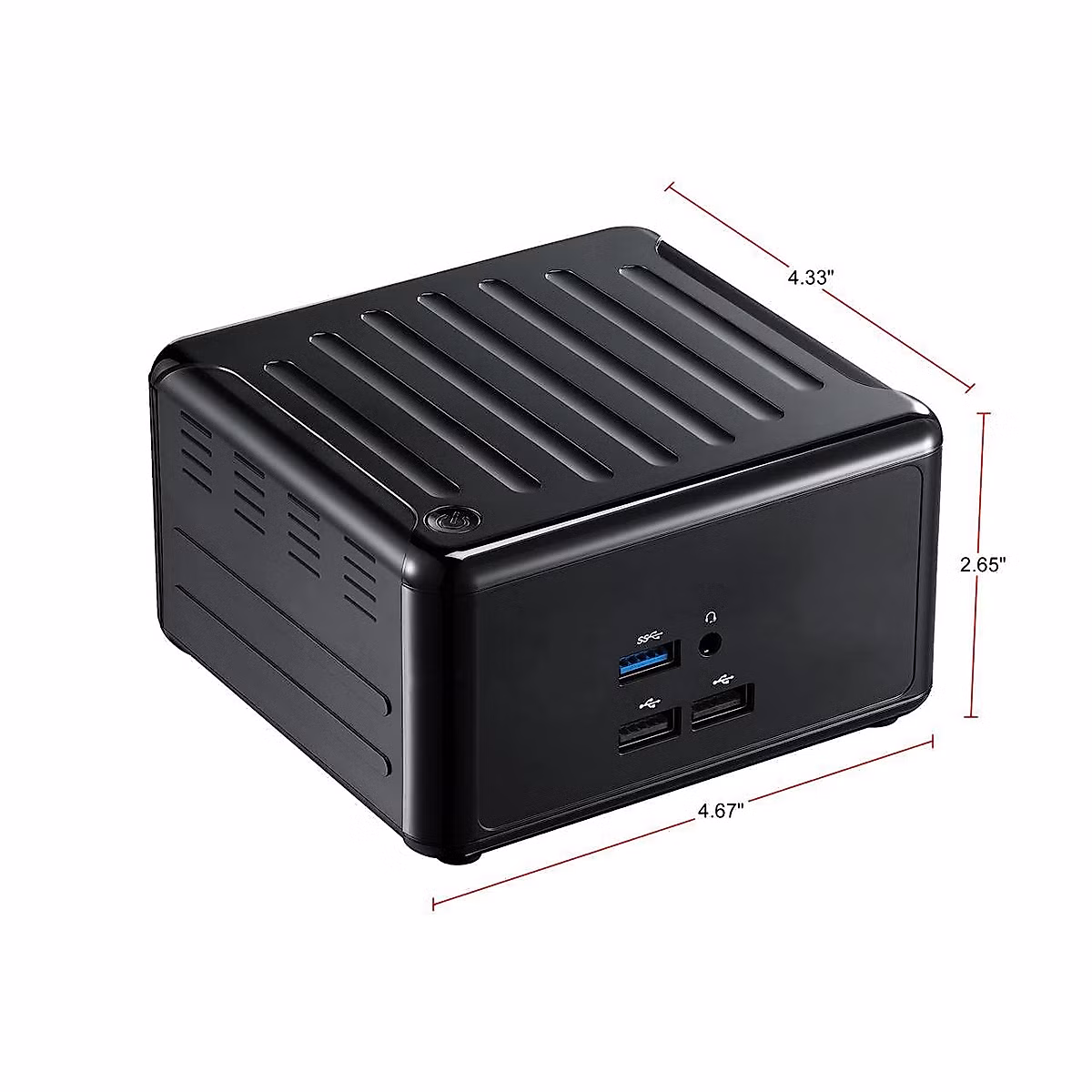 ASRock AMD Ryzen Embedded CPU Barebone SoC Dual GLAN Support Triple Displays Mini/Booksize Barebone System Model 4X4 BOX-V1000M