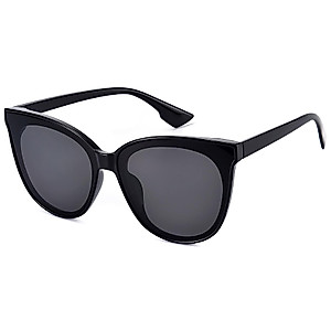 mosanana Trendy Cat Eye sunglasses for women cateye black dark no rim square round oversize angular fashion stylish trending retro big thick narrow modern popular shade lady large vintage 2023 MS51802