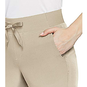 CQR Women's Hiking Pants, Lightweight UPF 50+ Sun Protective Outdoor Pants, Quick Dry Stretch Camping Work Pants, Boot Cut Beige, 6